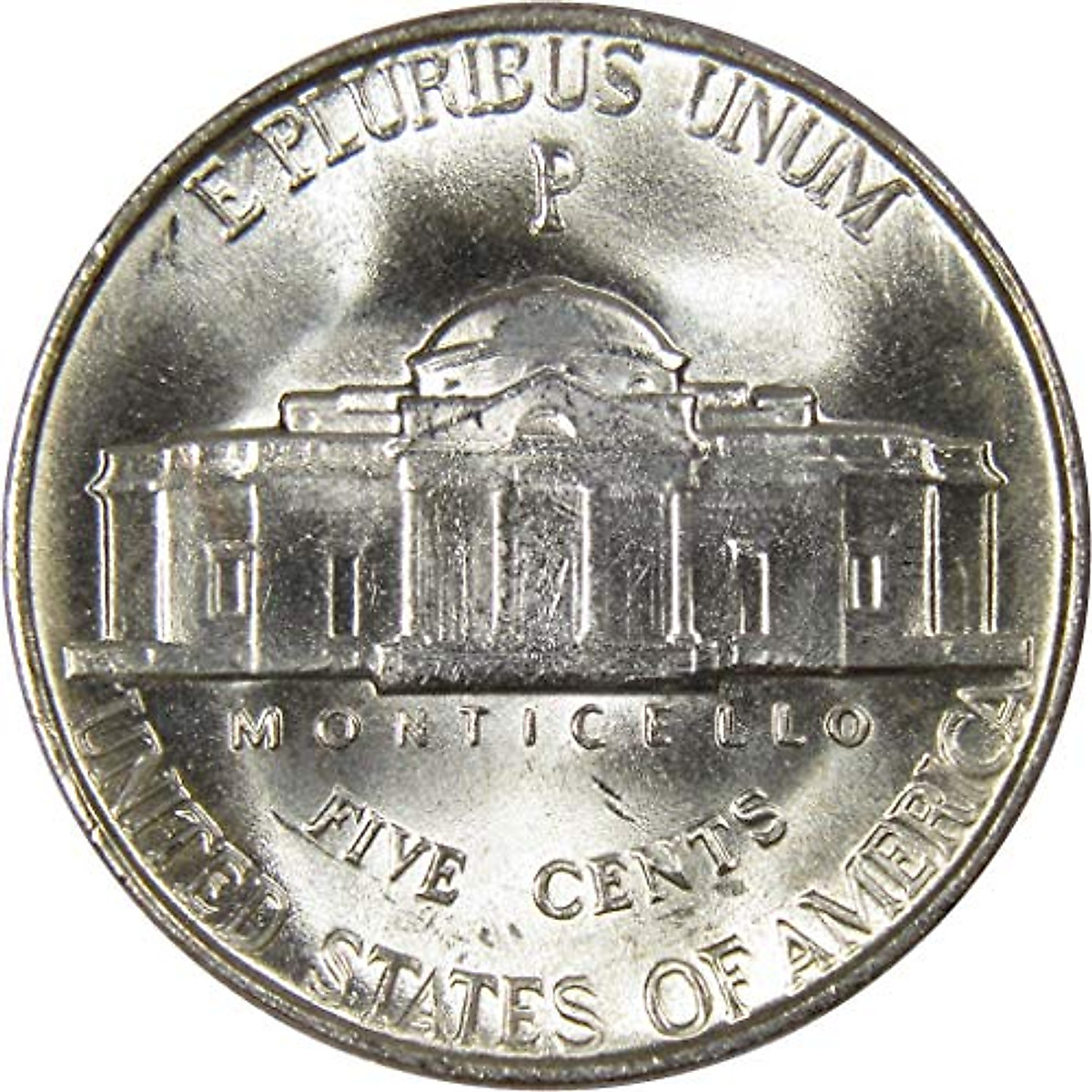 1945 P Jefferson Wartime Nickel BU Uncirculated Mint State 35% Silver 5c US Coin