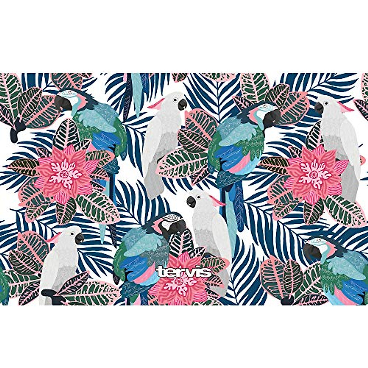 Tervis Tropical Birds Collage Triple Walled Insulated Tumbler, 20 oz, Clear and Black Slider Lid