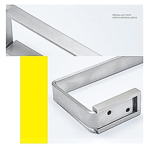 Towel BAR Rack Towel Rack Wall Mounted Tower Holder Single Towel Storage Rack Towel Bars,Towel Rod for Bathroom or Kitchen,Brushed Finish Bathroom Hardware/50Cm (Size : 80Cm)