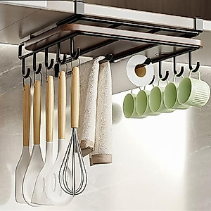 NTCLHFXU Space Saving Kitchen Storage Rack Convenient Hangings Rack Efficient Storage for Cutting Board and Mugs