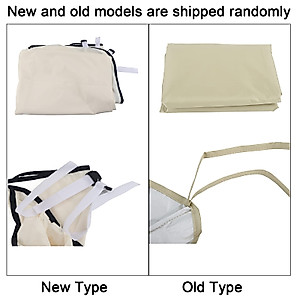 Haofy Patio Swing Cushion Cover Replacement, 3‑Seat Courtyard Garden Swing Hammock, Waterproof Outdoor Swing Seat Cover 150 x 50 x 10cm(Beige)