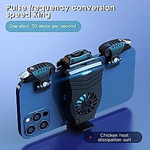DDEHS Niversal Mobile Phone Game Cooler System Cooling Fan Gamepad Stand Radiator Gaming Controller Joystick Accessory for Smart Phone