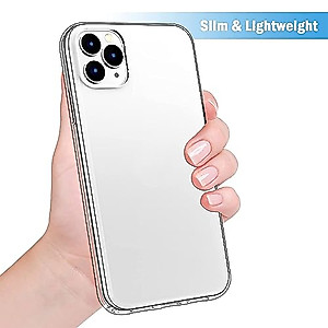 JJGoo Compatible with iPhone 11 Pro Case Clear, Transparent Soft Shockproof Protective Slim Thin Bumper Cover Phone Case- 5.8inch