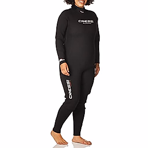 Cressi Summer 2.5mm Womens Back Zip Full Wetsuit, Black, Medium