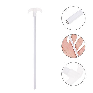 Baluue PTFE Electric Stirring Rod 310 mm/12 inch Length Stirrer with Paddle Mixer Shaft Accessories Electric Overhead Stirrer for Lab