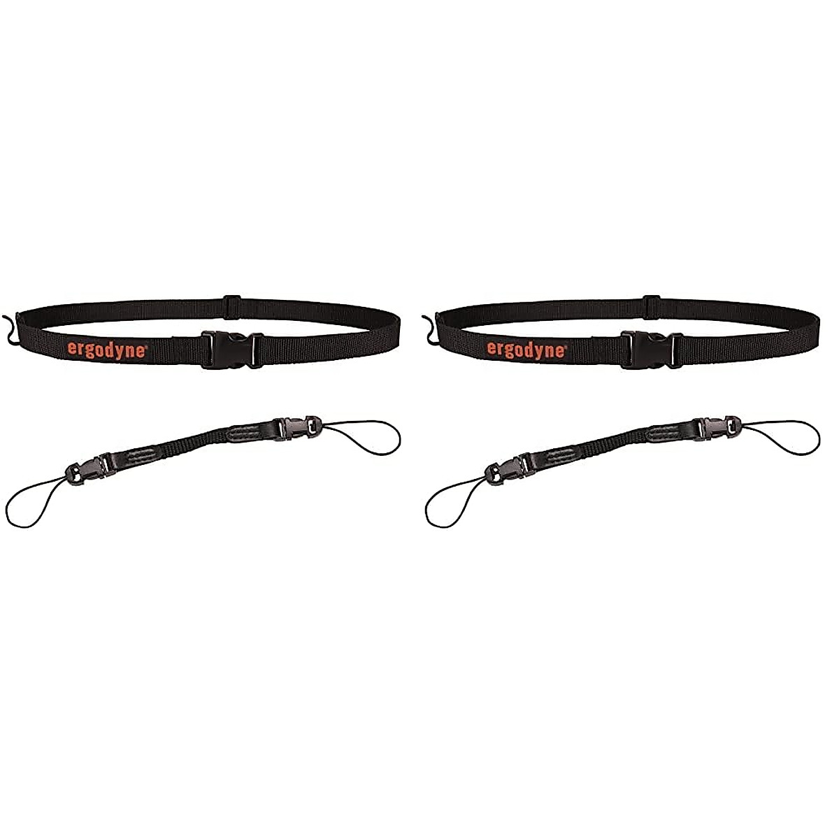 Ergodyne Squids 3135 Barcode Scanner Belt with Hook, Includes Carrying Strap for Bar Code Scanners, Black, Large