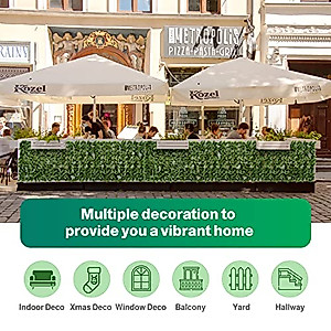 Catollova 120 x 60in Artificial Ivy Privacy Fence Screen, Grass Wall Faux Ivy Hedge Panels and Privacy Fence Wall Screen, Decorative Fence for Outdoor, Balcony, Garden Decor