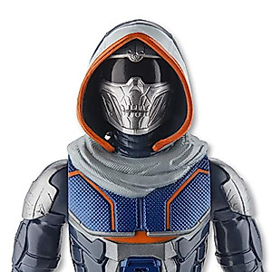 Marvel Black Widow Titan Hero Series Blast Gear Taskmaster Action Figure, 12-Inch Toy, with Launcher and Projectiles, Ages 4 and Up