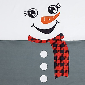 MOUSYA Women Dress Shirt Christmas Long Sleeve Tops Santa Printed Pullover Loose Plus Size T-Shirt Blouse with Pockets (gray white, X-Large)