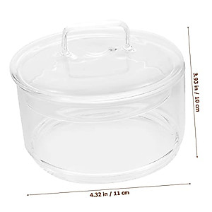 SECFOU Soup Bowl Fruit Bowl with Lid Trifle Bowl Glass with Lid Mixing Bowls Glass Vegetable Bowl Casserole Dish Glass Bowls with Lids Fruit Bowl for Restaurant Bowl for Home Clear Bowls