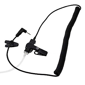 AUTOKAY New 2.5mm Earpiece Wired Headset with Coiled Tube for Harris Police Radio XG25 XG75 P7300 Motorola Kenwood