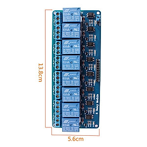 8 Channel Relay Module with Optocoupler 5V Low Level Trigger Relay Expansion Board for Arduino UNO R3 DSP ARM PIC AVR STM32 Raspberry Pi