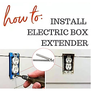 HanTof 50Pcs Extra Long Outlet Screws, Electrical Wall Plate Switch and Receptacles Mounting Screws, 6#-32 x 1-1/2 Inches Outlet Extender Screws for Fix Wonky and Sunken Outlets, 18-8 Stainless Steel
