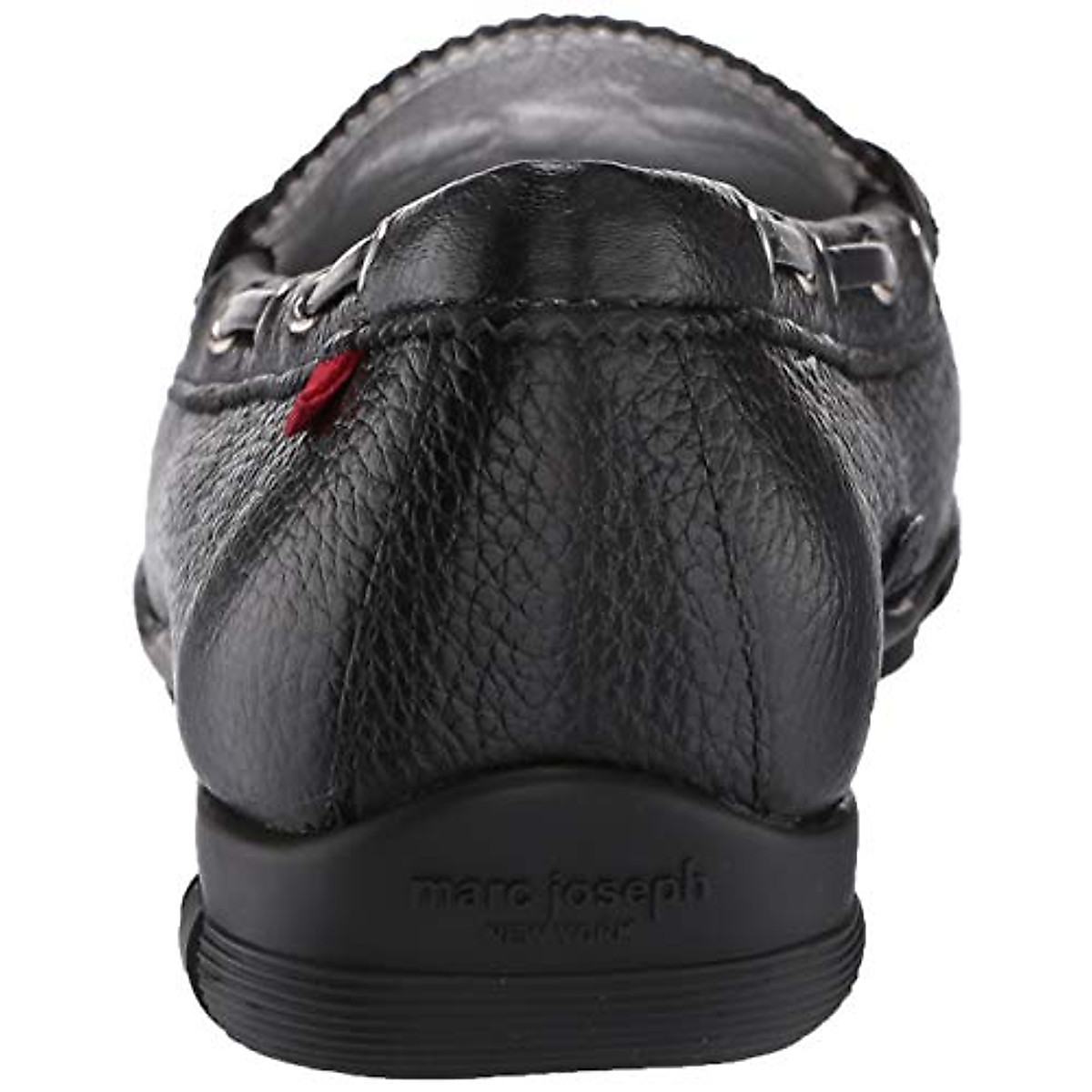 MARC JOSEPH NEW YORK Women's Leather Made in Brazil Spring Street Golf Shoe, Black Tumbled Grainy, 11 M US