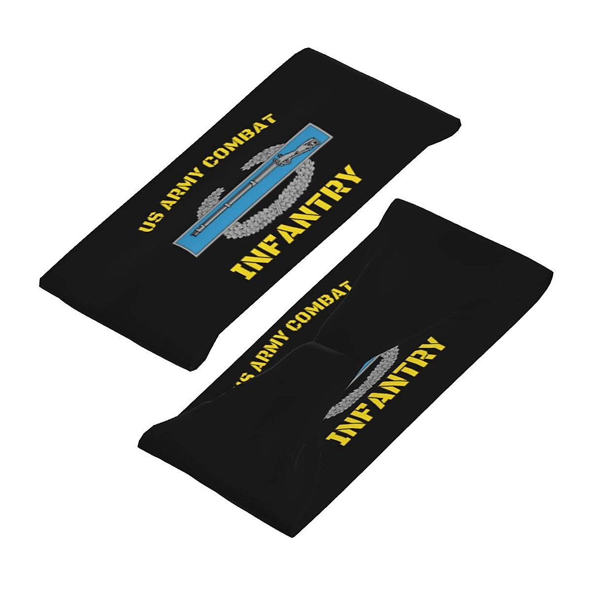 Us Army Combat Infantry Badge Sports Headbands Unisex Yoga Non-Slip Quick-Drying Workout Hairband