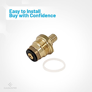 EvertechPRO Replacement Gerber Faucet Cartridge, 1-5/8", Hot/Cold, Lead Free, Part No. 98-688, 98-689