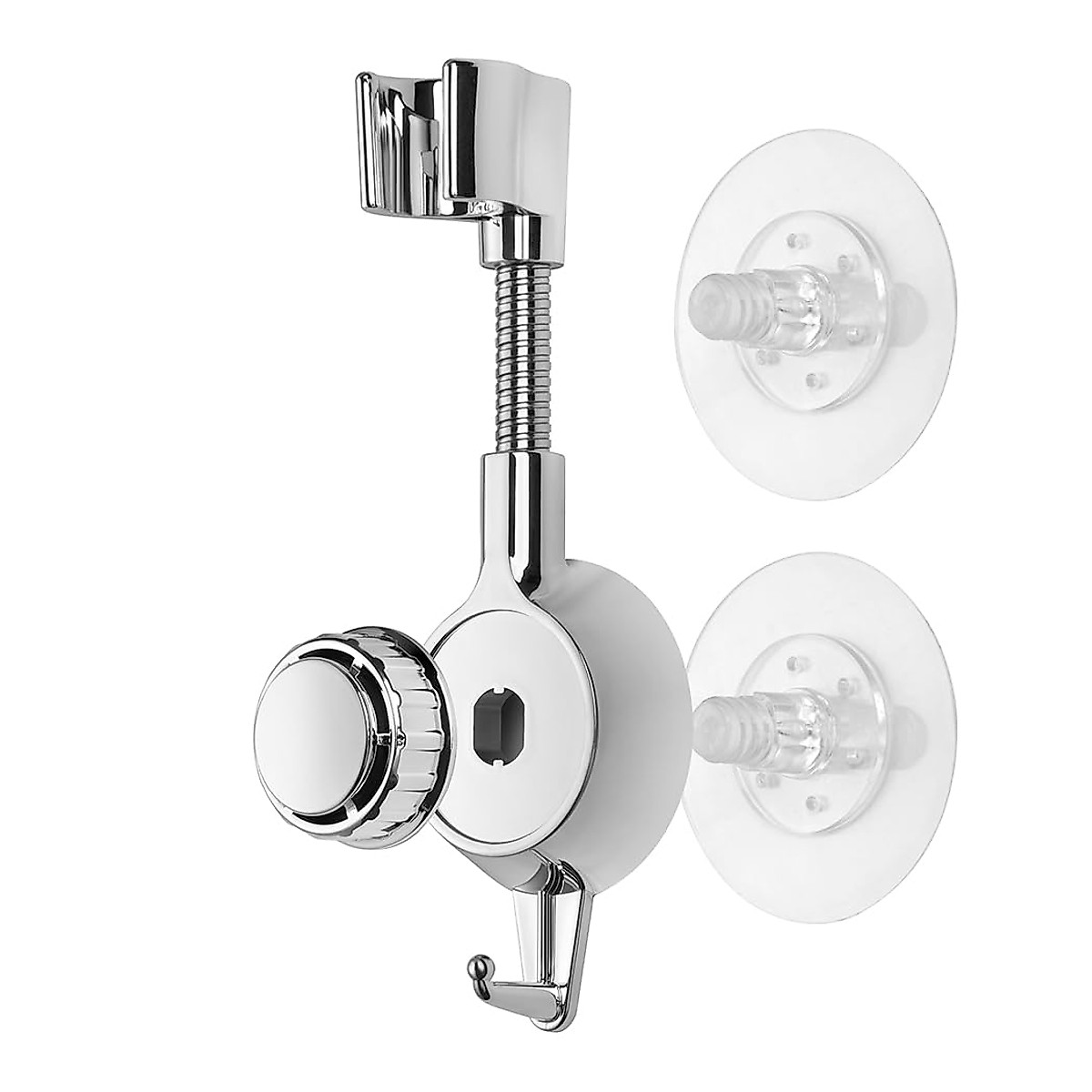 LANPHY Shower Head Holder 360 Degree Adjustable Handheld Shower Head Holder Showerhead Bracket Wall Mount Shower Bracket Traceless Adhesive Waterproof Durable