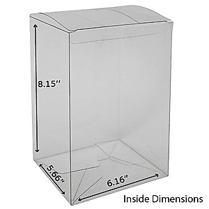 Viturio Plastic Box Protector Cases Compatible with Funko Pop! 6" Inch Vinyl (5 Pack) Clear .50mm Thick