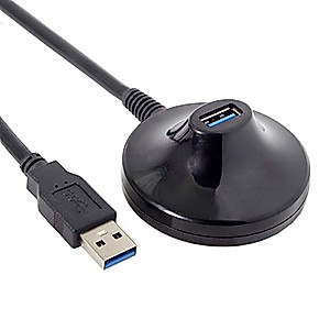 Cablecc USB 3.0 Type-A Male to Female Extension Dock Station Docking Cable 0.8m