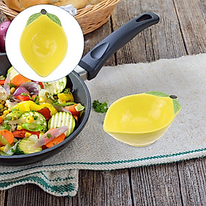 Angoily Lemon Bowl Ceramic Salad Bowls Porcelain Dessert Bowls Pasta Bowls Fruit Yogurt Dish Sauce Seasoning Dishes Prep Bowl Appetizers Serving Plate
