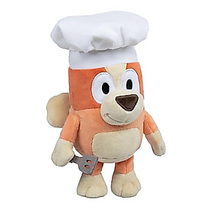 Bluey Friends Plush Soft Toy | Chef Bingo with Chef Hat and Spatula