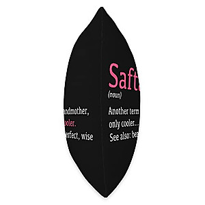 Gifts For Safta SAFTA: Funny Definition Noun-Another Term Throw Pillow, 16x16, Multicolor