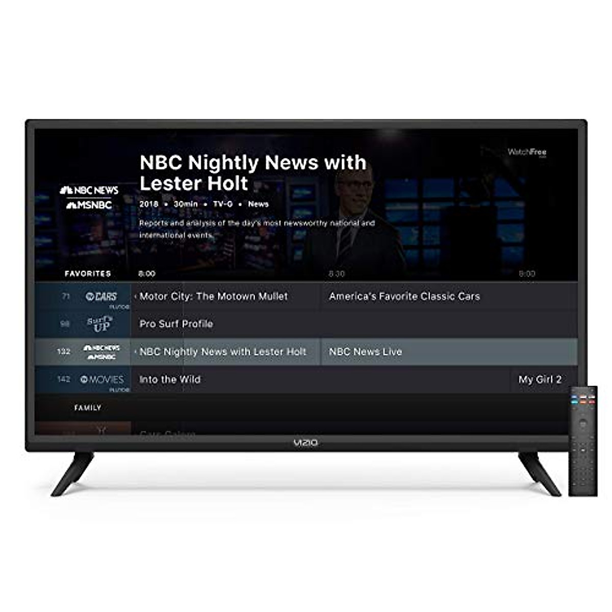 Vizio D-Seires 32inch Class 720p HD Full-Array LED Smart TV with Chromecast Built-in and SmartCast (Renewed)
