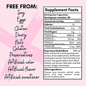 Viva La Cheetah Booty Enhancing Gummy Supplement, Big Butt Enhancer, Workout Support, Multivitamin for Women, Natural Glute Boost Vitamins for a Curvy Shape & Max Gains, 60 Vegan Gummies