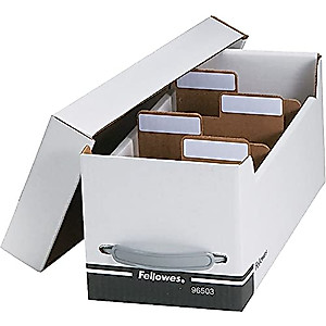 Fellowes 96503 Diskette File,W/Dividers,35 Cd Cap,6-3/4-Inch X15-Inch X6-1/4-Inch,Bk/We