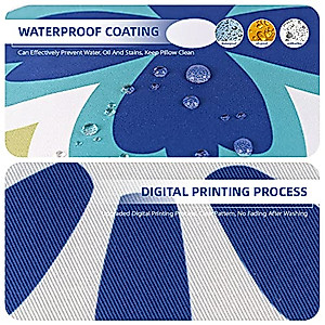 ZXXSFM 4 Pack Outdoor Throw Pillows For Patio Furniture,Outdoor Lumbar Pillow Covers Set,Outdoor Fall Throw Pillow Covers 18X18 Waterproof Patio Pillow Outdoor Waterproof For Balcony,Garden,Couch,Sofa