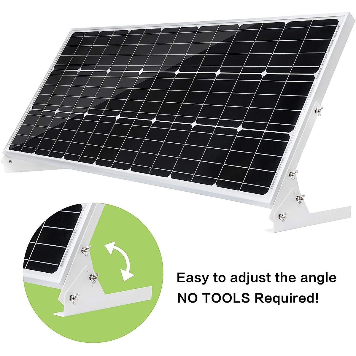 Topsolar 100W 12V Solar Panel Kit Battery Charger 100 Watt 12 Volt Off Grid System for Homes RV Boat + 30A Solar Charge Controller + Solar Cables + Brackets for Mounting