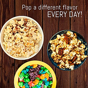 Elite Gourmet EPM-250 Maxi-Matic 2.5 Ounce Classic Carnival, Tabletop Kettle Popcorn Popper Machine, Retro-Style, Movie Hot Buttered Popcorn, Red