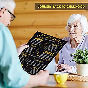 HOMANGA 70th Birthday Decorations for Men, 3 Pieces 70th Birthday Anniversary Posters, Back in 1953 Party Decoration Supplies, 70th Gifts for Men and Women Black Gold 8x10 Inch