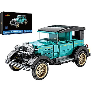 JMBricklayer Pull Back Cars Building Sets 50106, Vintage Car Model Building Toy Cars, Antique Car Display Room Office Decor, Unique Birthday Gifts for Boys Girls, Model Car Kits for Adults Teens