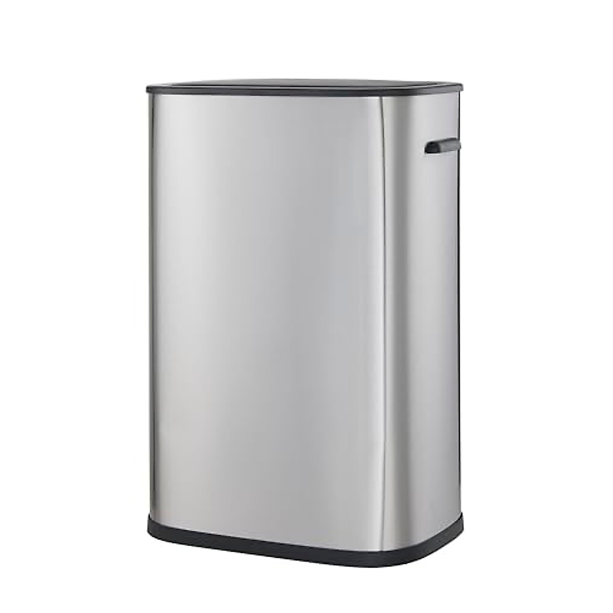 Casa Andrea Milano 14.5-Gallon Soft-Close, Smudge Resistant Trash Can with Automatic Touchless Motion Sensor, Large and Space-Saving