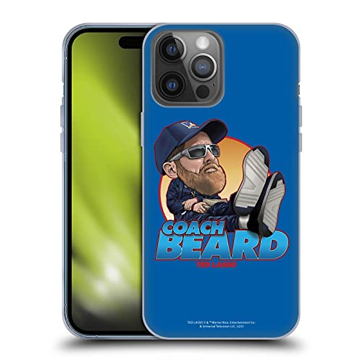 Head Case Designs Officially Licensed Ted Lasso Coach Beard Season 3 Bobbleheads Soft Gel Case Compatible with Apple iPhone 14 Pro Max