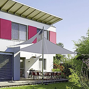 2x2m(6.5x6.5ft) Sun Shade Sail Canopy 90% UV Block Outdoor Patio Garden Crimson