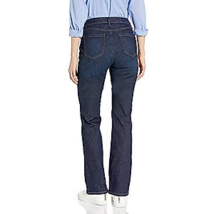 Amazon Essentials Women's Slim Bootcut Jeans, Mid-Rise, Stretchy, Dark Wash, Size 14 Short