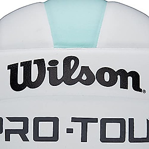 Wilson Pro Tour Indoor Volleyball - Official Size, Teal/White