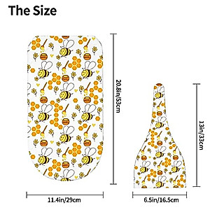 Honey Bee Baby Stuff Swaddle Blanket Hat Set,Soft and Stretchy Infant Receiving Blanket for Newborn, Swaddle Sack Wrap for Boy/Girl