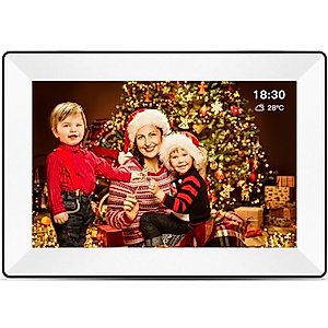 SBUSFGT Digital Picture Frame 10.1 Inch WiFi Smart Digital Photo Frame 16GB Free Storage 1280 * 800 IPS HD Touch Screen Share Photos and Videos for Free Anytime Anywhere with The Uhale App