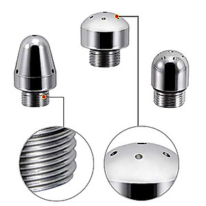 New Nozzle Clean Shower Head,2 Shower Heads 3 Aluminum Cleaner Flushing Cleansing System (Silver)