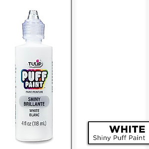 Tulip Puff Paint Slick White 4 Fl Oz (Pack of 1)