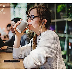 USB Type C Earbud Headphones, Hi-Res in-Ear Earphone with Mic Compatible with iPad Pro/MacBook Pro/Air, Google Pixel 3a/xl/3/2, OnePlus 8/7, Motorola, HTC, Sony Xperia, Xiaomi, Essential USB C Phone