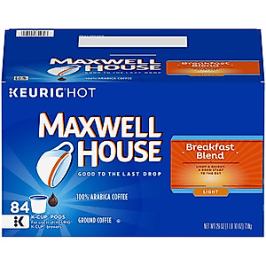 Maxwell House Breakfast Blend Coffee , Single Serve Keurig K-Cup (84 ct)