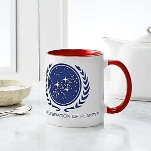 CafePress United Federation Of Planets Mug Ceramic Coffee Mug, Tea Cup 11 oz