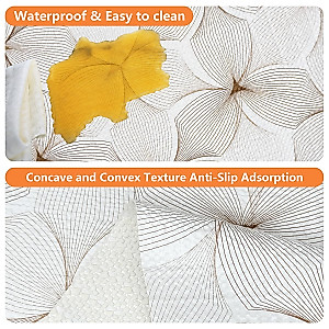 Quttisay Shelf Liner for Kitchen Cabinets,Non Adhesive Cabinet Liner,Non-Slip Drawer Liner,Waterproof Shelf Liner Easy to Clean Strong Grip Liner for Cabinets,Drawers,Cupboard，(Flower 12 inx10 FT)
