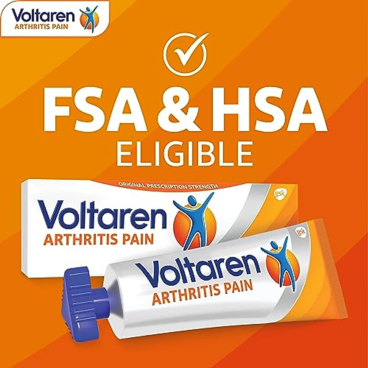 Voltaren Arthritis Pain Gel for Powerful Topical Arthritis Pain Relief, No Prescription Needed - 1.7 oz/50 g Tube