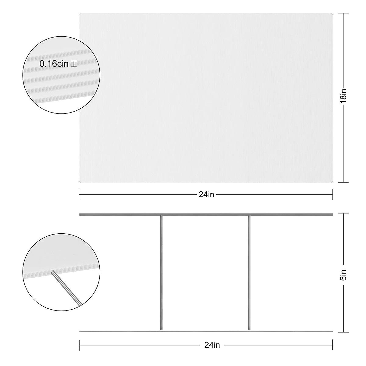 ANZEKE Blank Yard Signs with H- Metal Stakes, 3 Pack 24 x 18Inches White Corrugated Plastic Yard Lawn Sign for Party Decorations, Estate,Garage Sale Signs, Rent, Guidepost Decorations,Open House