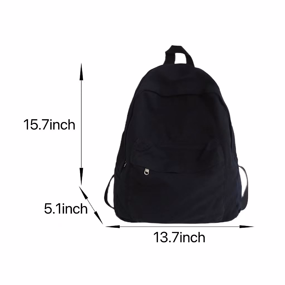 MININAI Vintage Aesthetic Canvas Backpack Preppy Backpack Japanese Harajuku Bag Fit 15.6” Laptop Travel Rucksack (Brown,One Size)